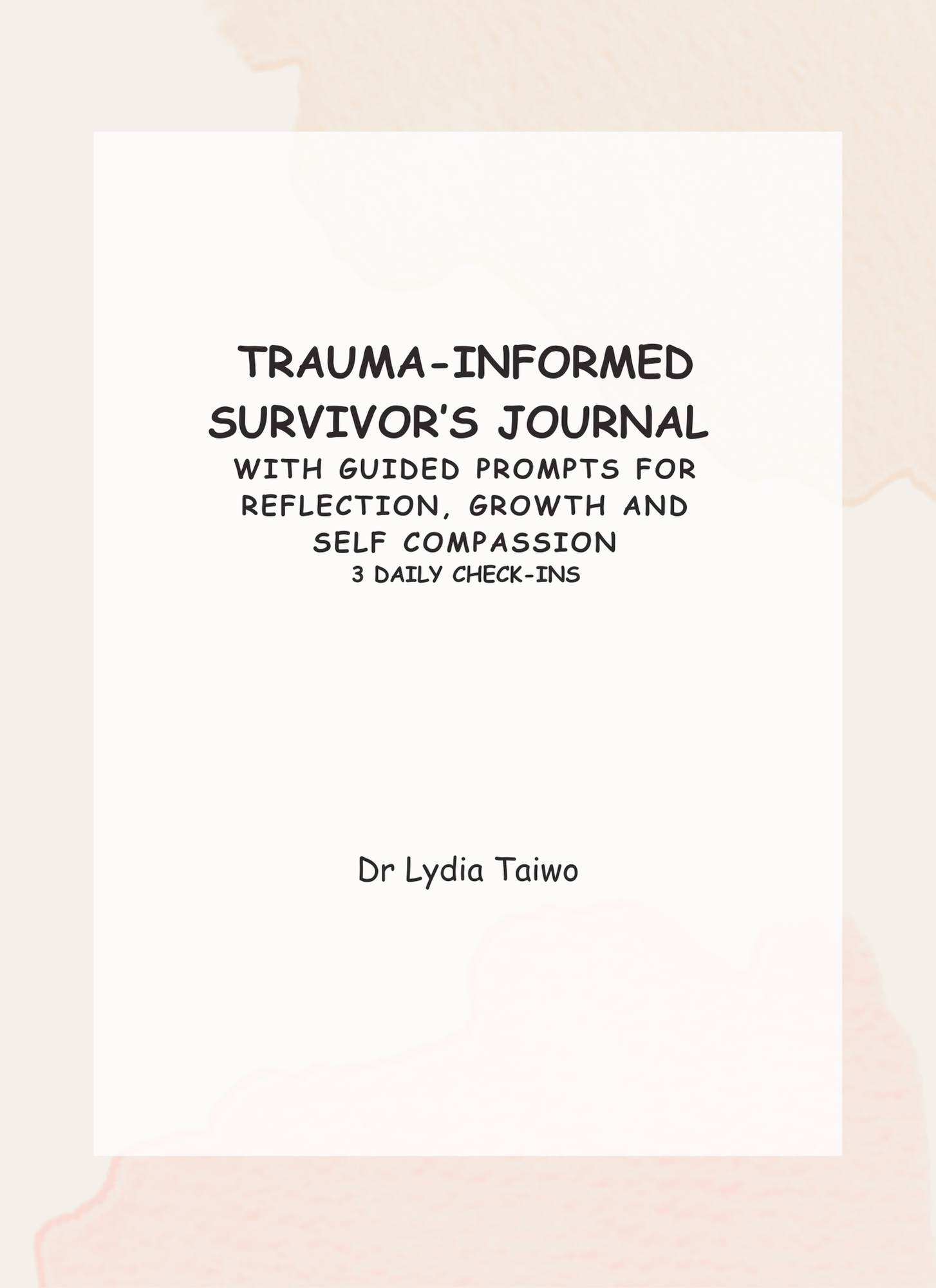 Trauma-informed Survivor’s journal With guided prompts for reflection ...