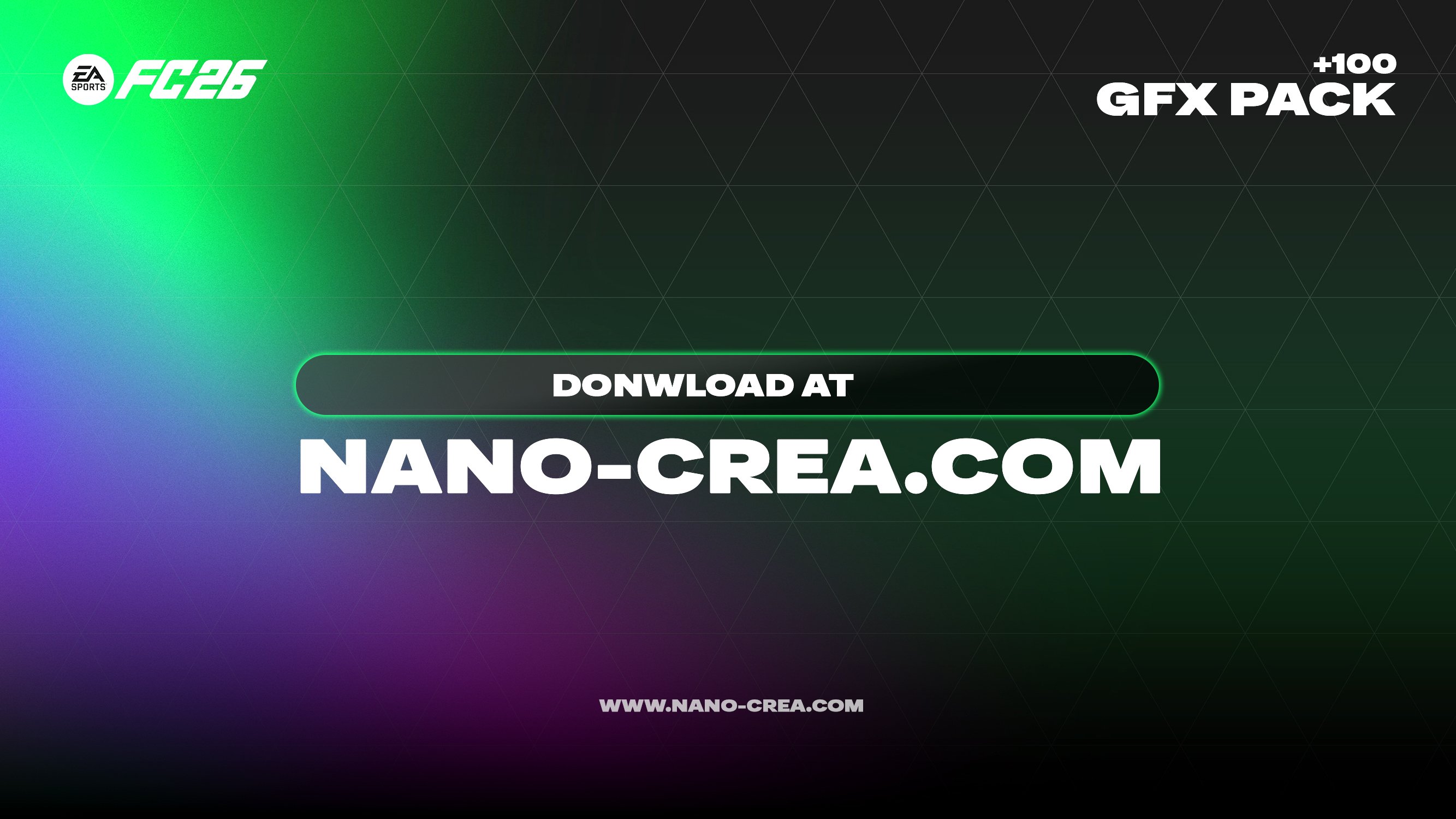 FC26 Graphic Pack – 300 Design Assets for Creators (Free Updates)