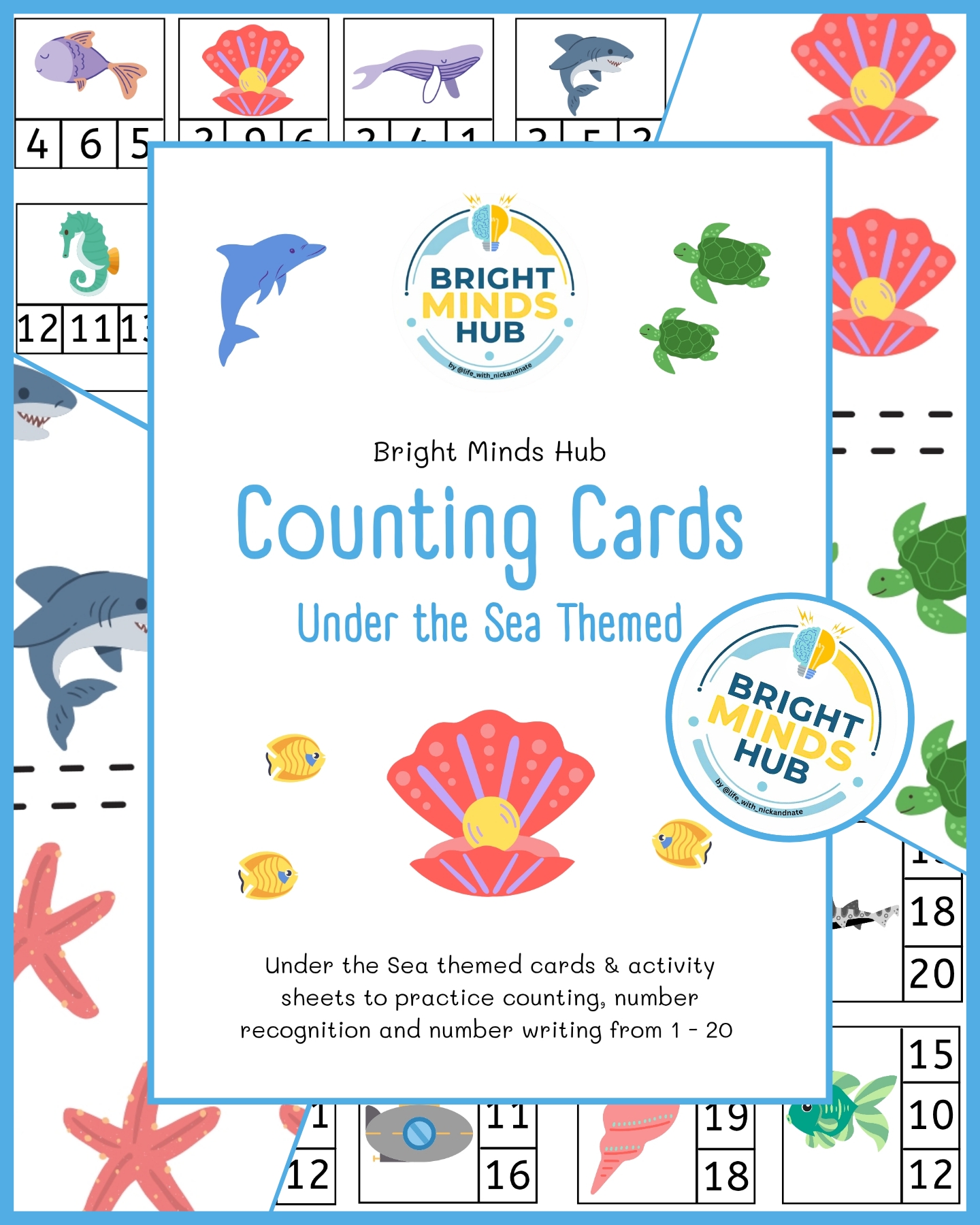 Counting Cards - Under the Sea Themed - Payhip