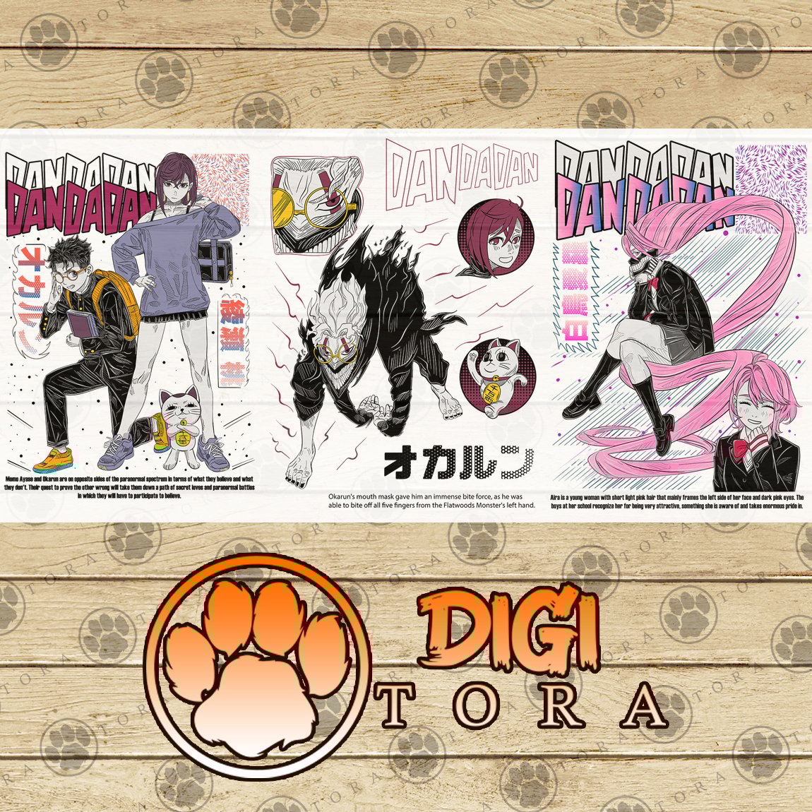 Pack Dandadan: 30 High-Resolution PNG Designs | Premium Backgroundless ...