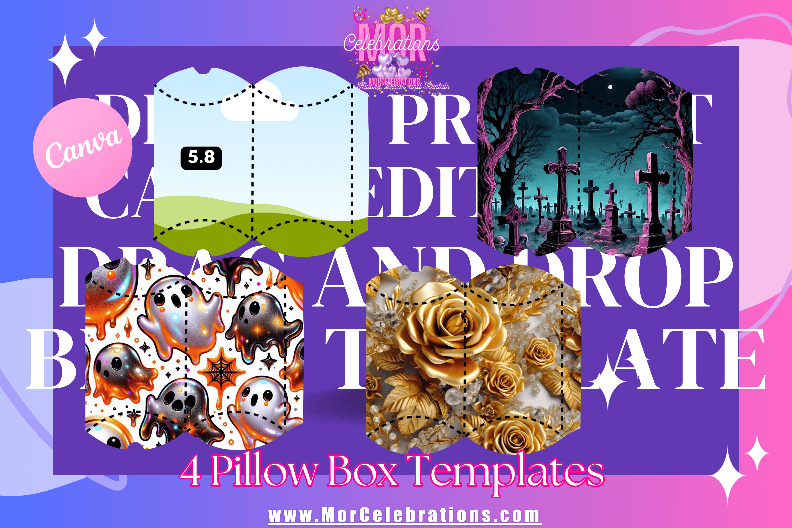 Pillow Box Template - Payhip