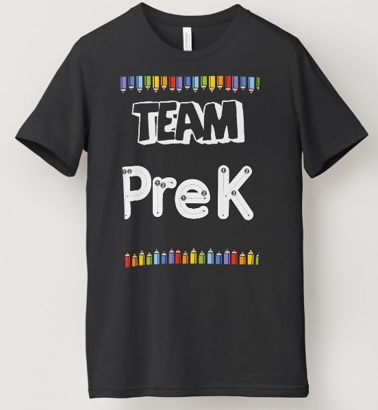 Team Pre K Tracing Letter Shirt - Payhip