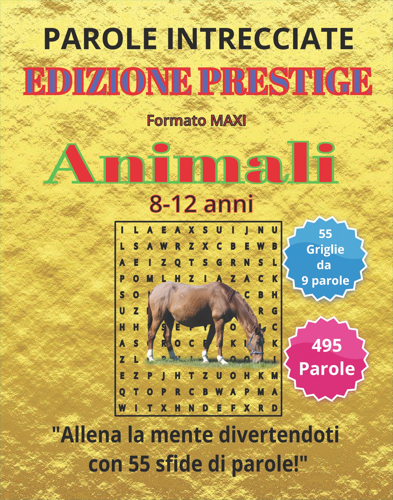 Animali: Parole Intrecciate Prestige per ragazzi 8-12 anni - Puzzle da ...