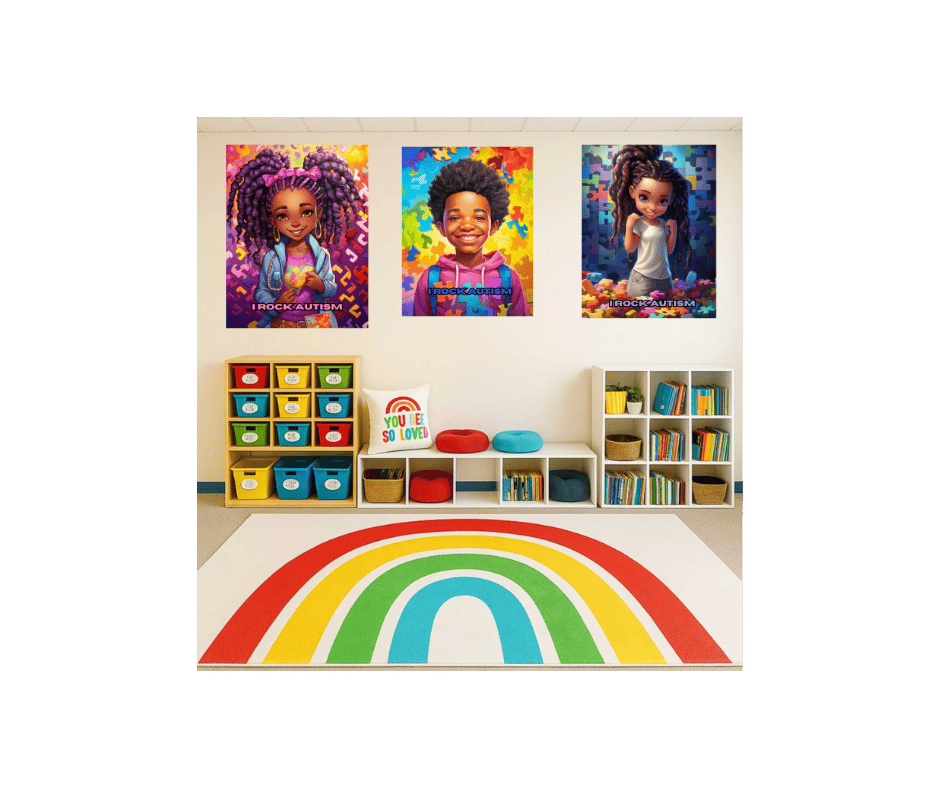 Autism Rocks Classroom Poster Bundle | Inclusive Wall Art | “I Rock ...