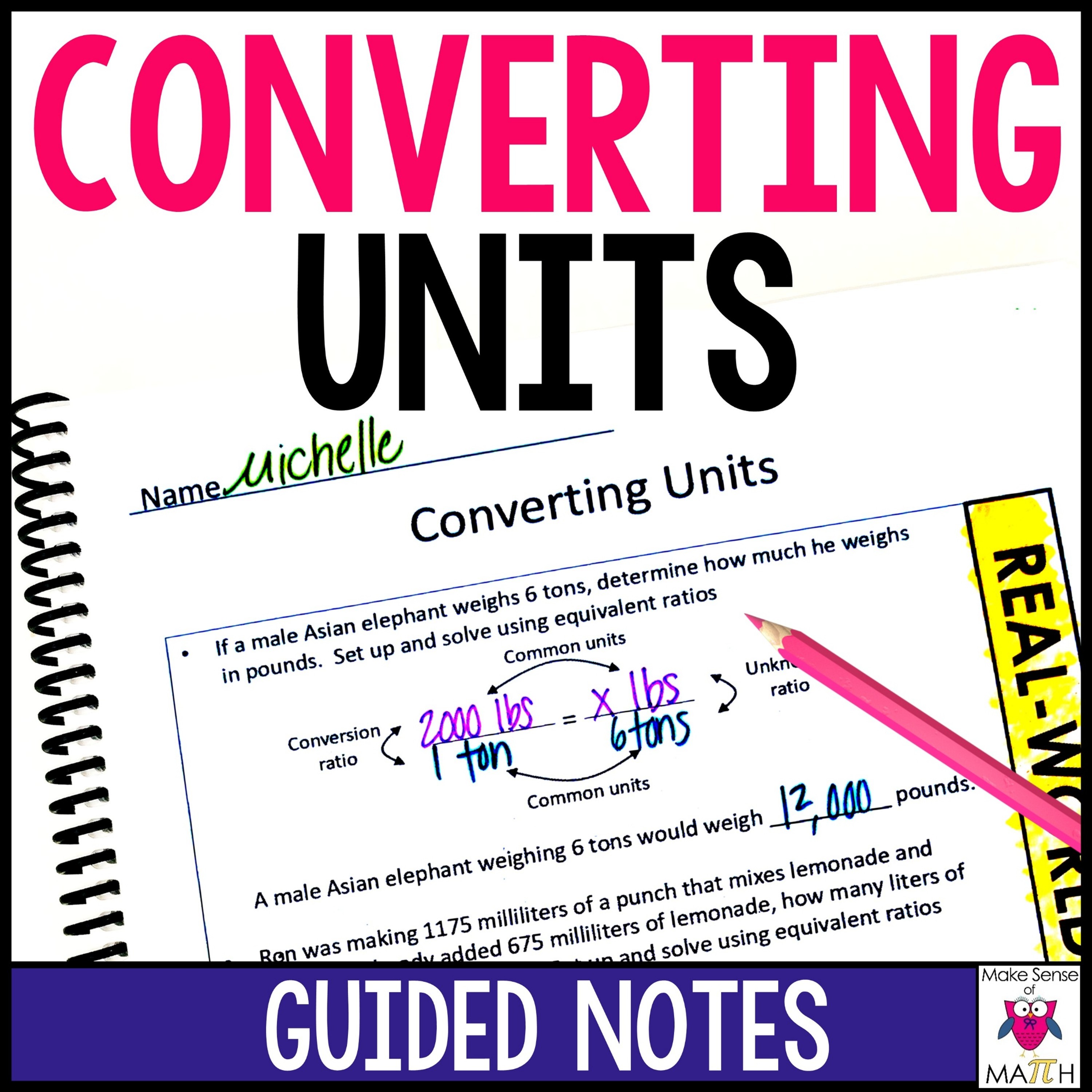 Integer Operations Guided Notes | Integers on a Number Line 7th Grade ...