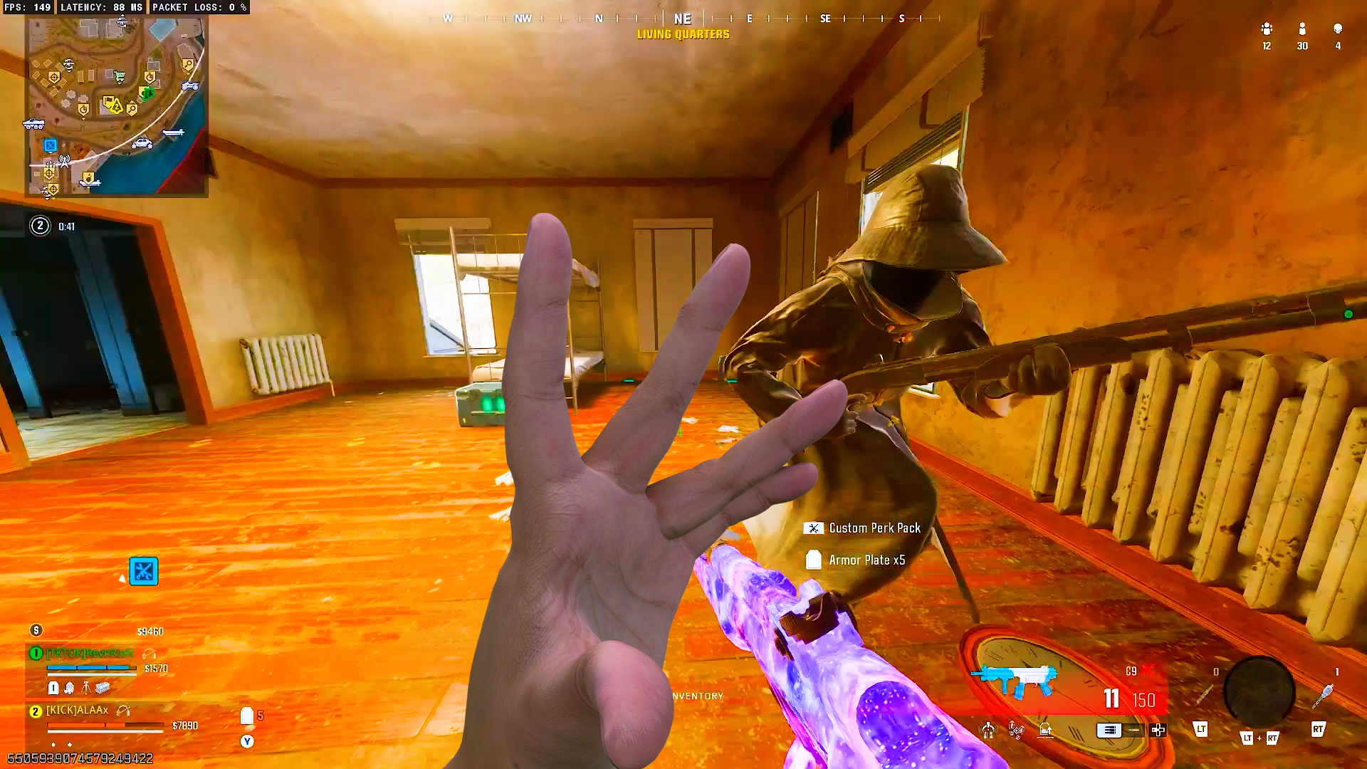 Nose Finger Wiggle Hand Gesture