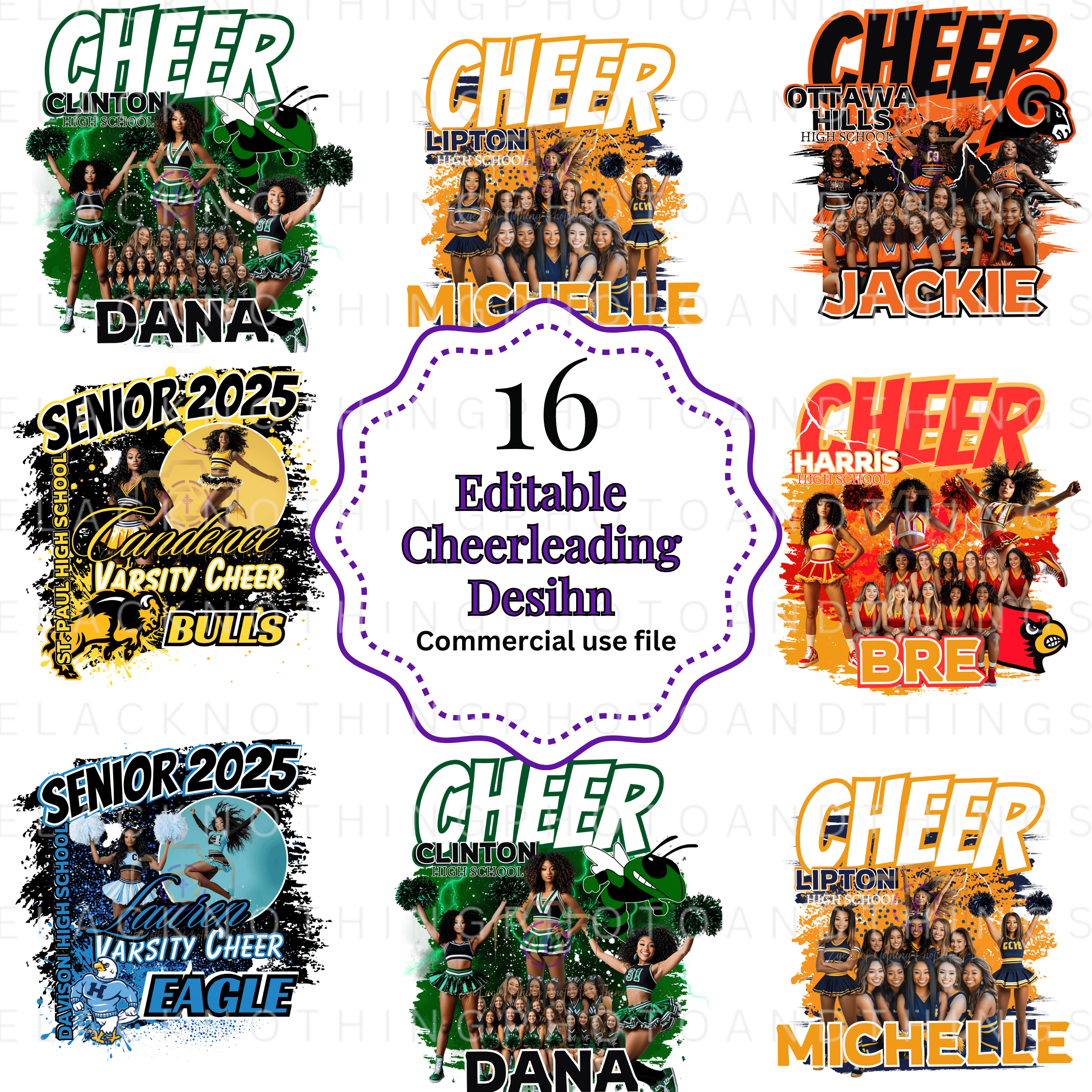 Chearleading Editable Canva Designs ( 16pcs) - Payhip