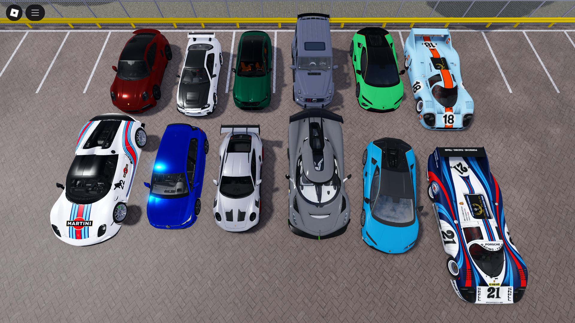 Roblox 12-Car Premium Pack – Racing, Sports & Urban Vehicles
