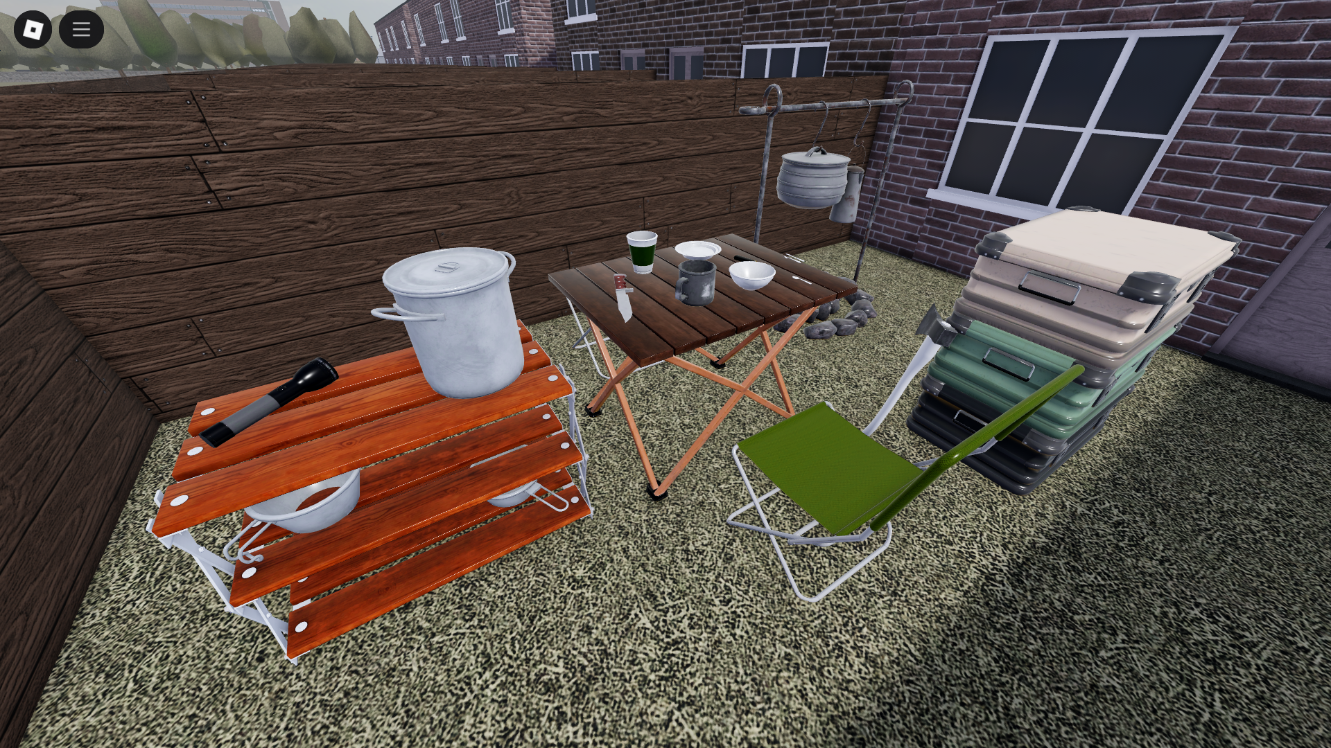 Camping Roblox Pack – Table, Seats, Grill & Gear