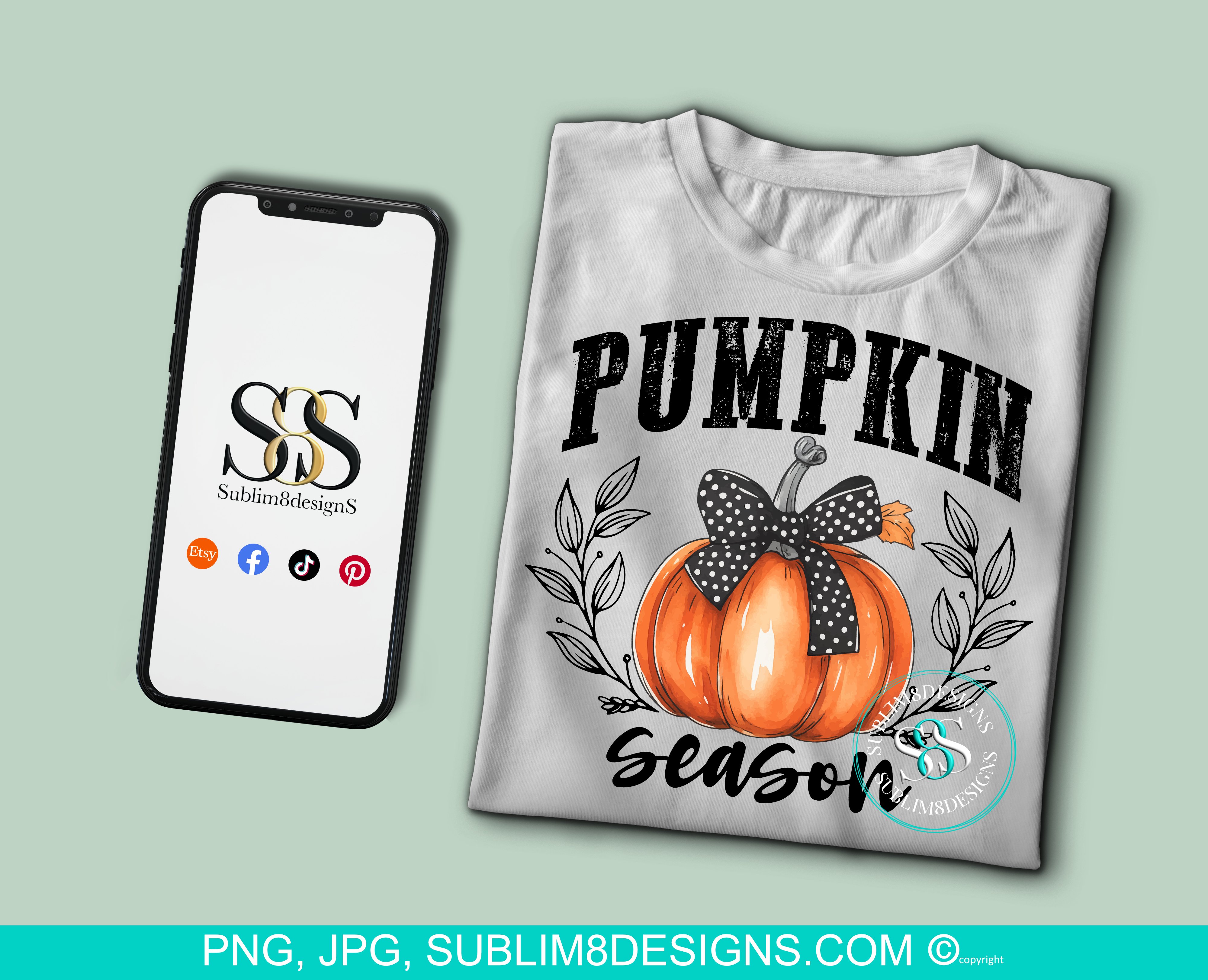 Pumpkin Season PNG ONLY - Payhip