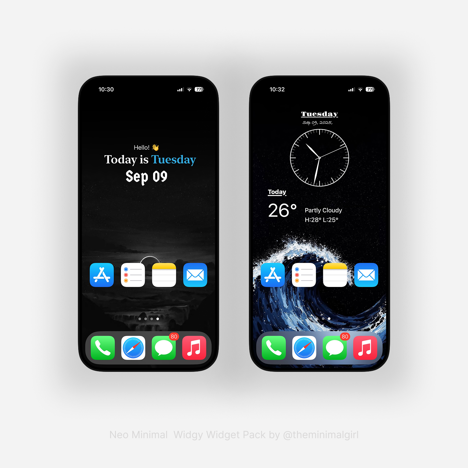 Neo Minimal Widgy Widget Pack - Payhip