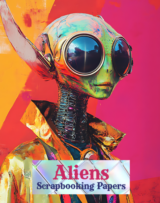 Aliens Scrapbook Papers PDF Printable - Payhip