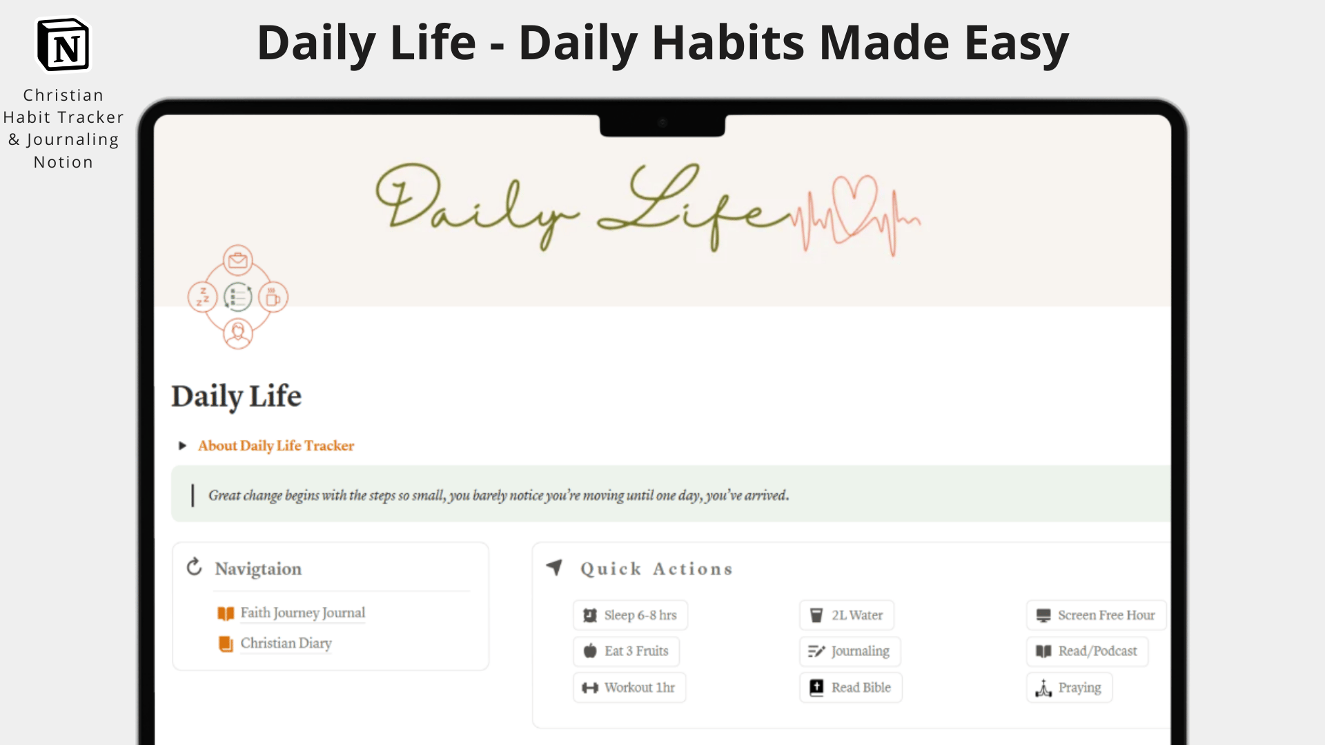 Daily Life – Christian Habit Tracker & Journaling Notion Template - Payhip