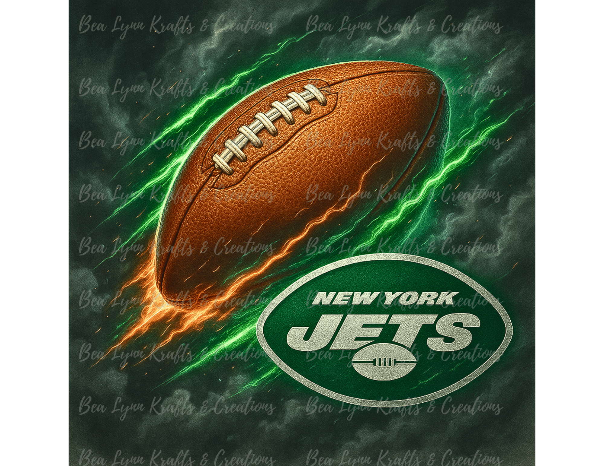 New York Jets Storm PNG – Explosive Football & Neon Jets Logo – Instant ...