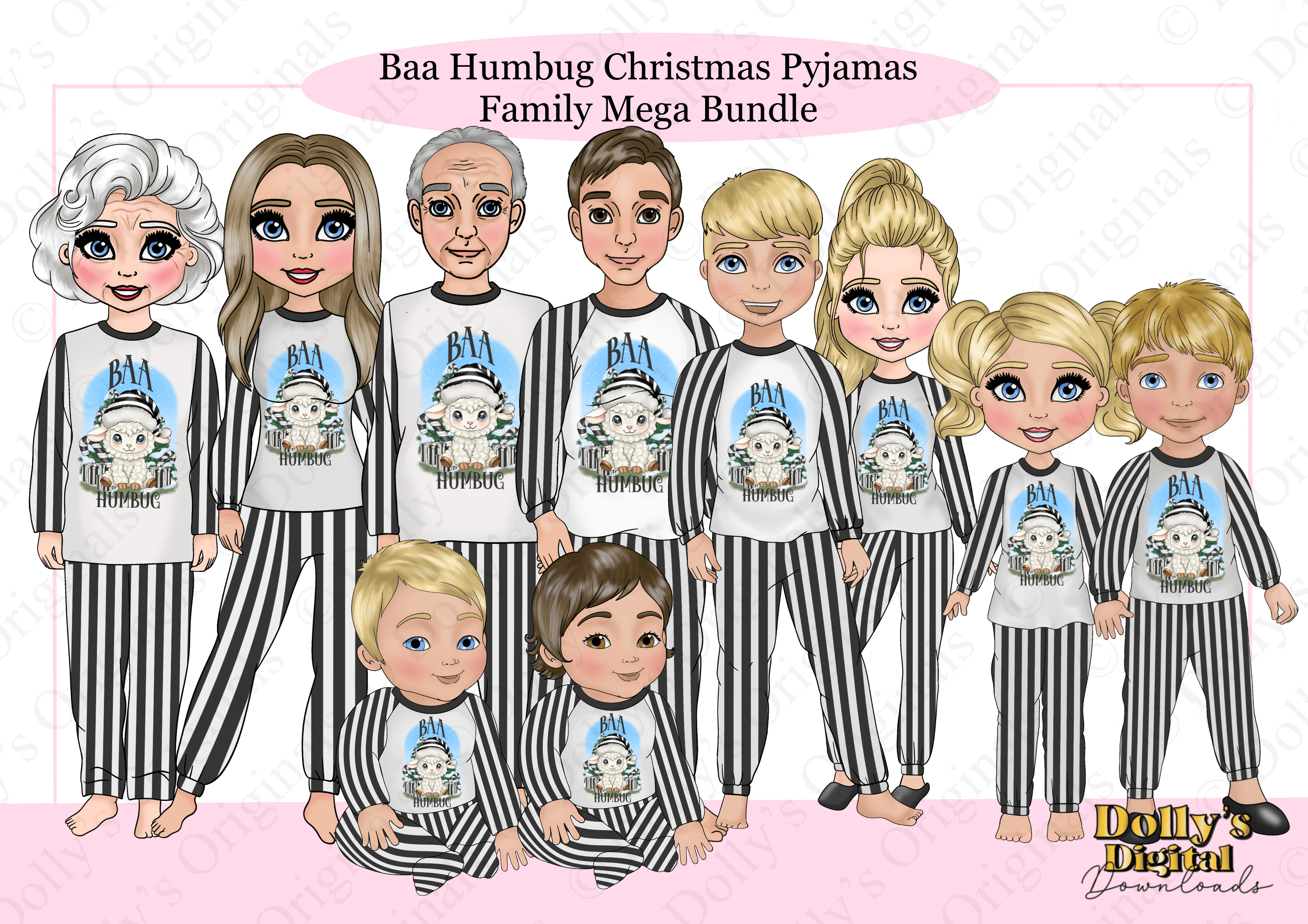 Baa Humbug Pyjama Family Mega Bundle - Payhip