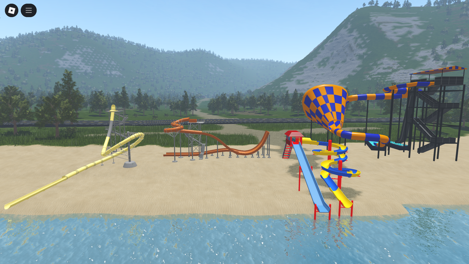 Water Slides Pack – 4 Unique Roblox Models