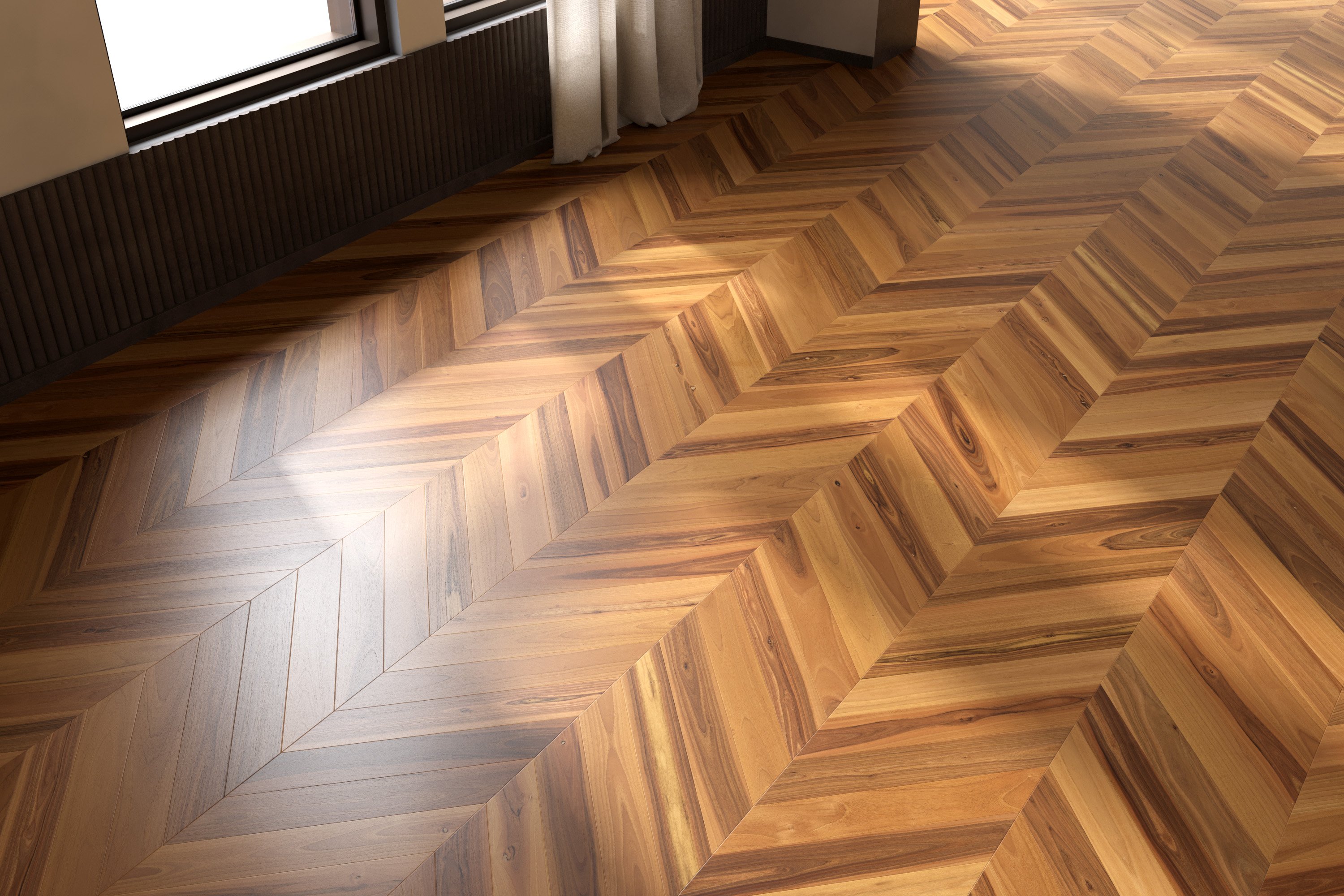 European Walnut 02 French Chevron