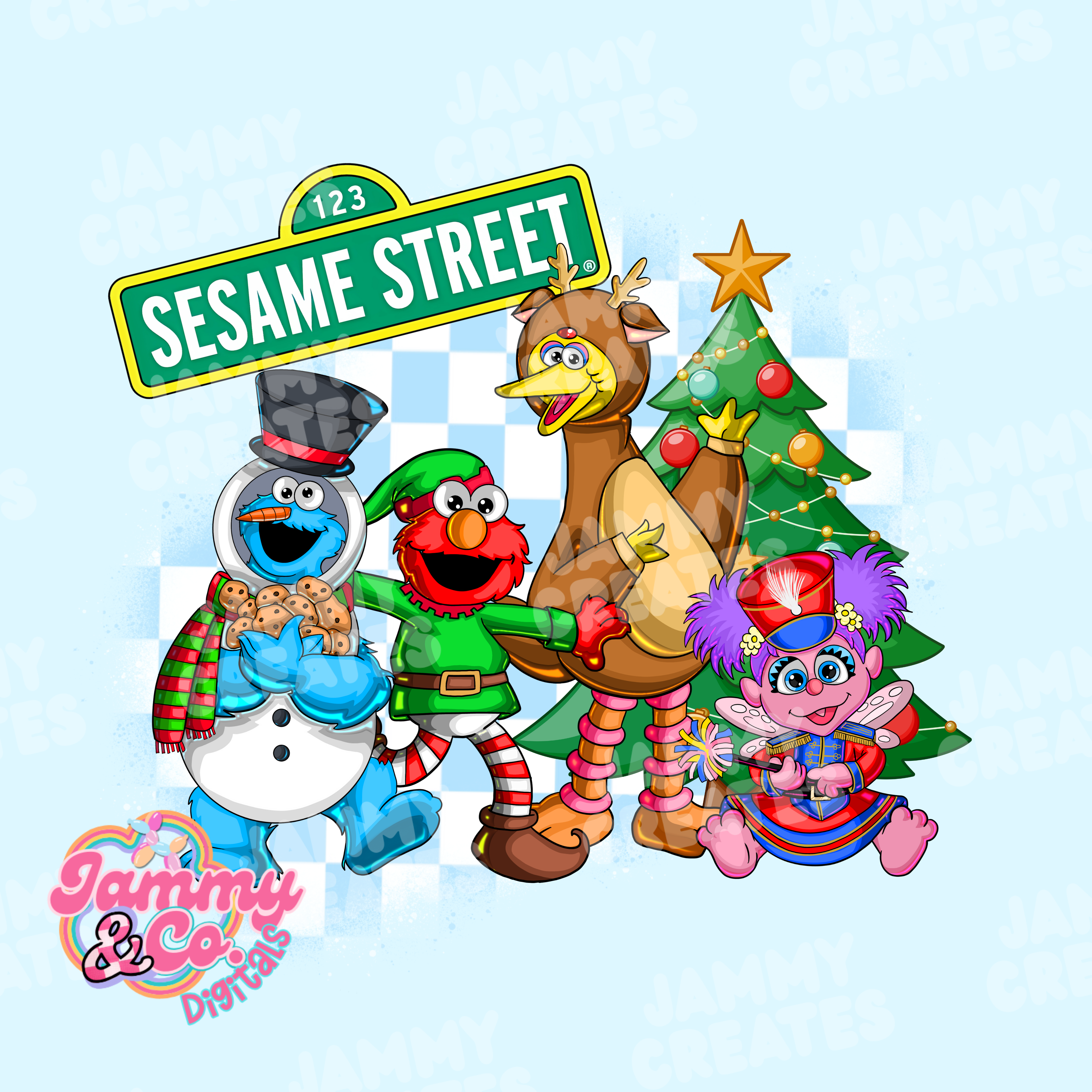 Christmas Sesame Street PNG - Payhip