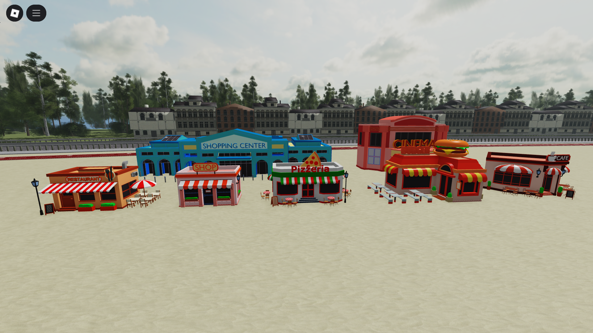 Lowpoly Business Buildings Pack – 7 Unique Roblox Structures