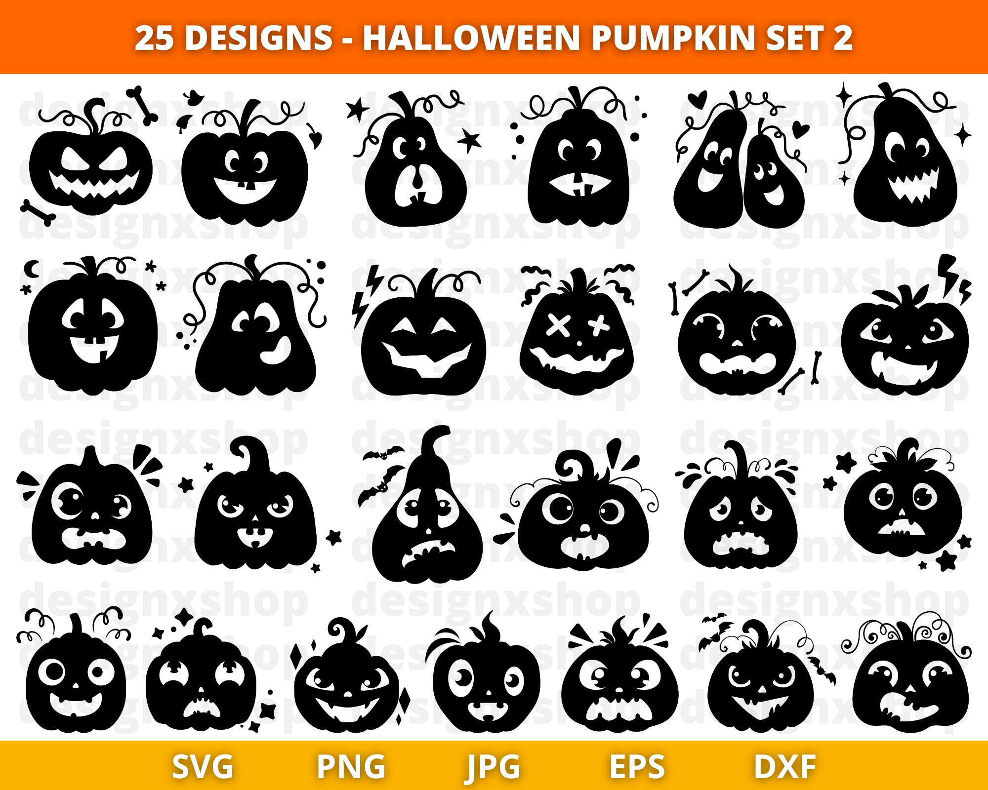Halloween Pumpkin SVG, Pumpkin Face, Carving, Jack O Lantern Faces ...