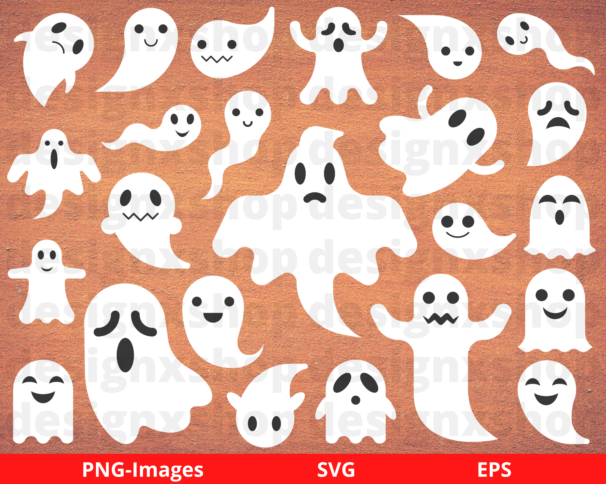 Halloween Ghost SVG bundle | ghost svg | Halloween Svg | Trick or Treat ...