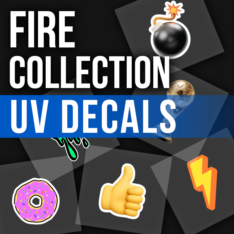 Cleat Drip - Solo Drip - Fire Collection UV Decals
