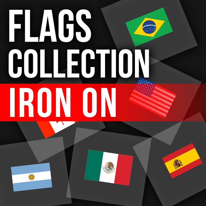 Cleat Drip - Solo Drip - Flags Iron On Transfers