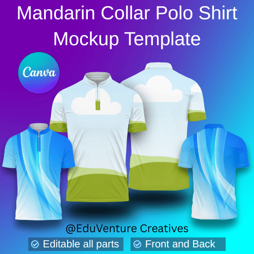 Realistic Polo Shirt Mockup | Easy-to-Edit Canva Template - Payhip