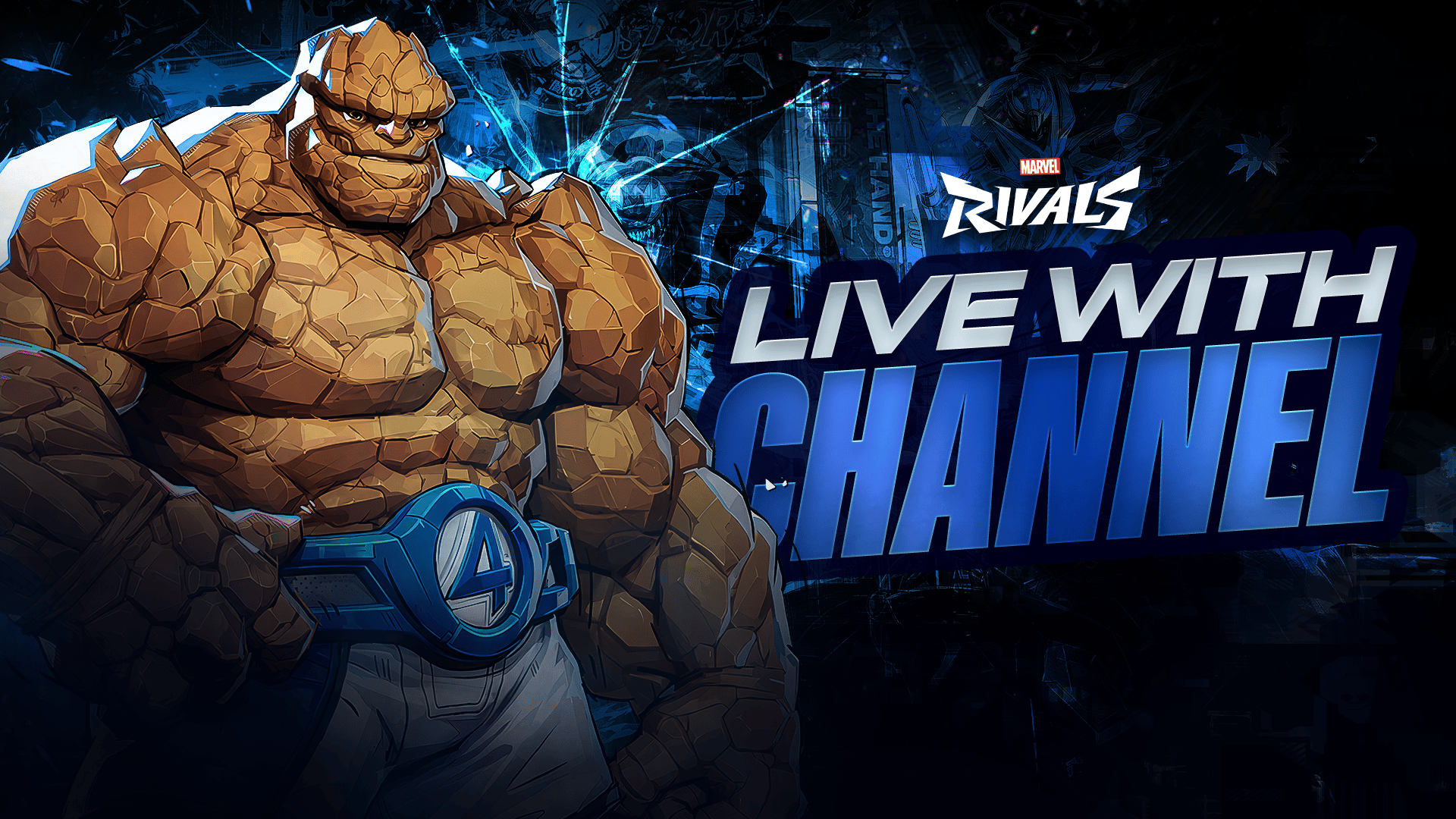 Free Marvel Rivals Thumbnail Template - Thing - Payhip