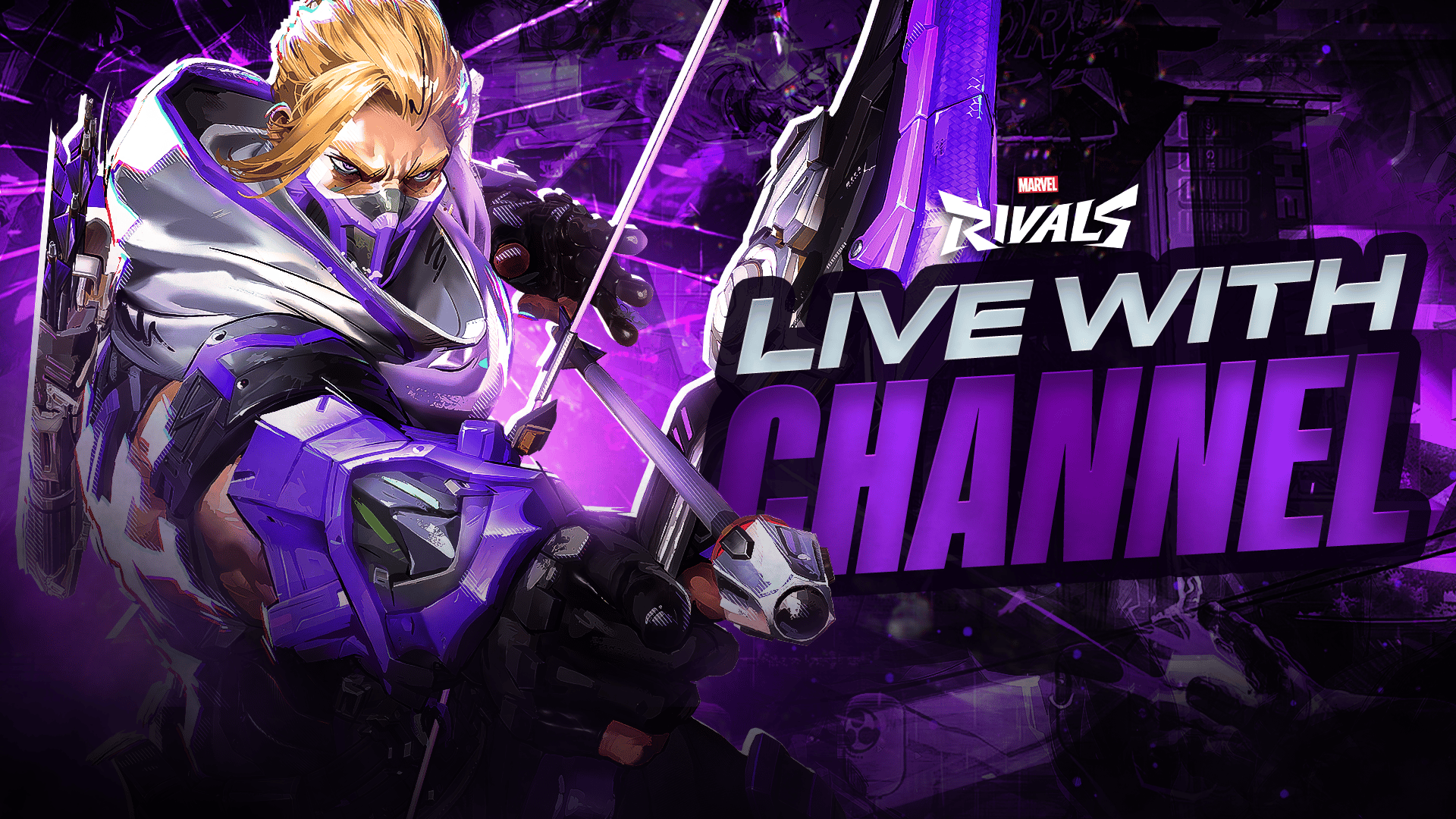 Free Marvel Rivals Thumbnail Template- Hawkeye - Payhip