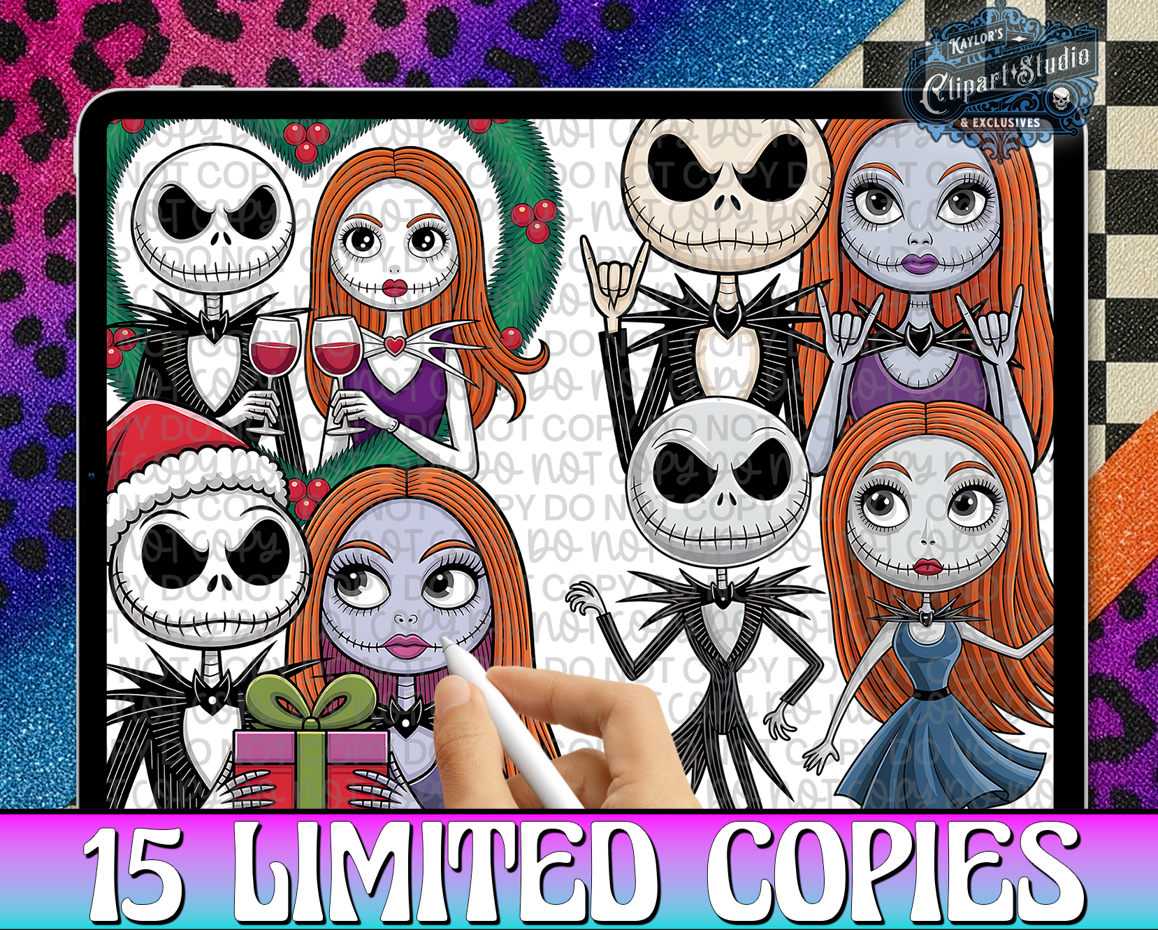 Limited Release: 4-Piece Jack n Sally Clipart Collection (Only 15 Spots ...