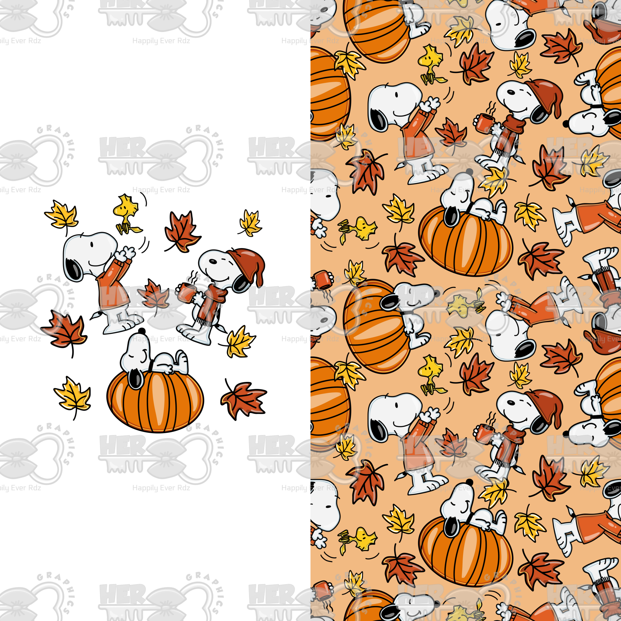Snoopy Fall Seamless - Payhip