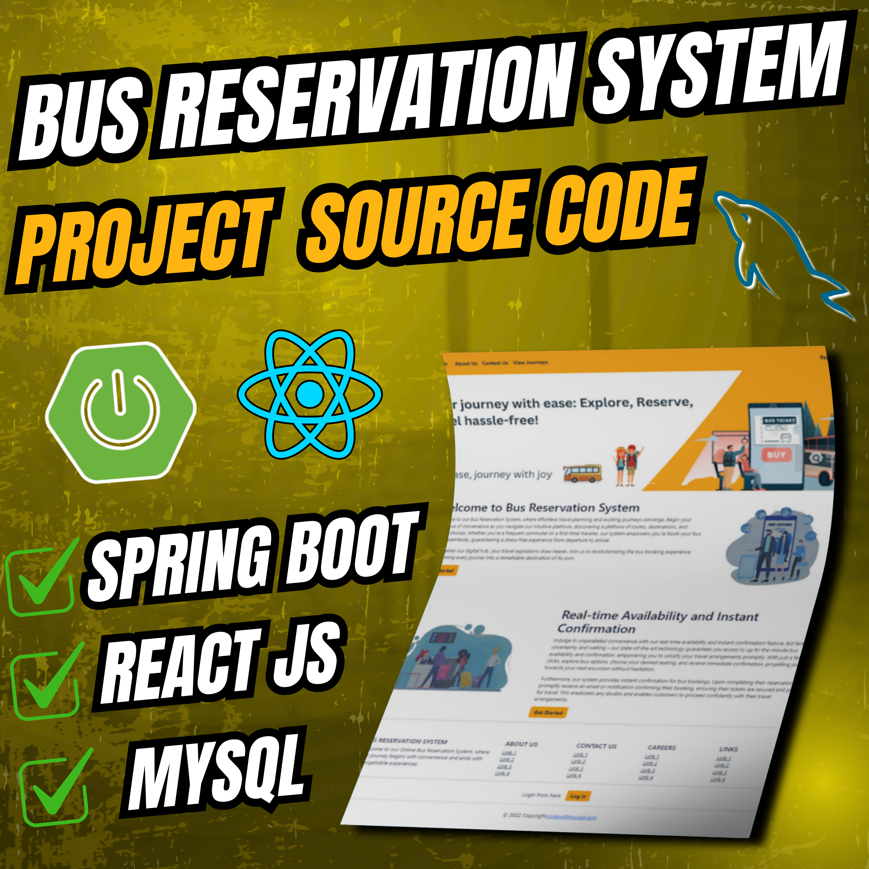 Bus Reservation System Project Source Code (Spring Boot React JS MySQL ...