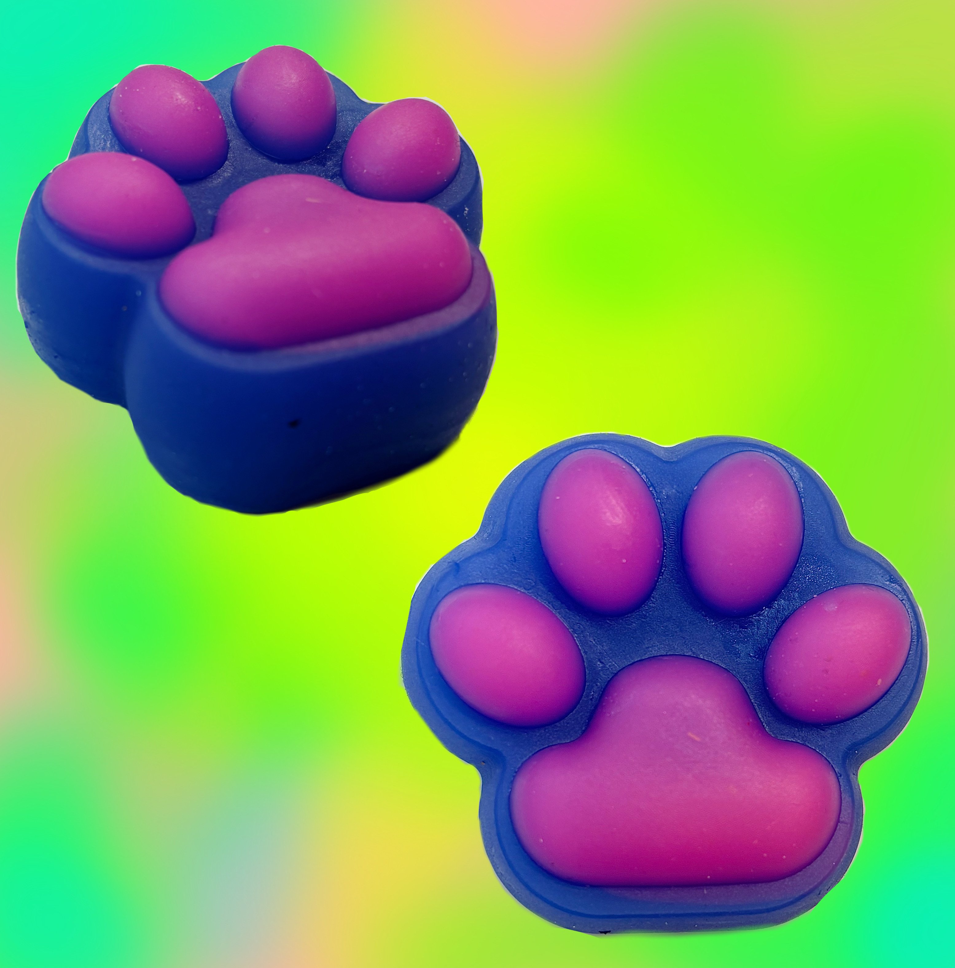 Pink & Blue Smooth Paw - Payhip