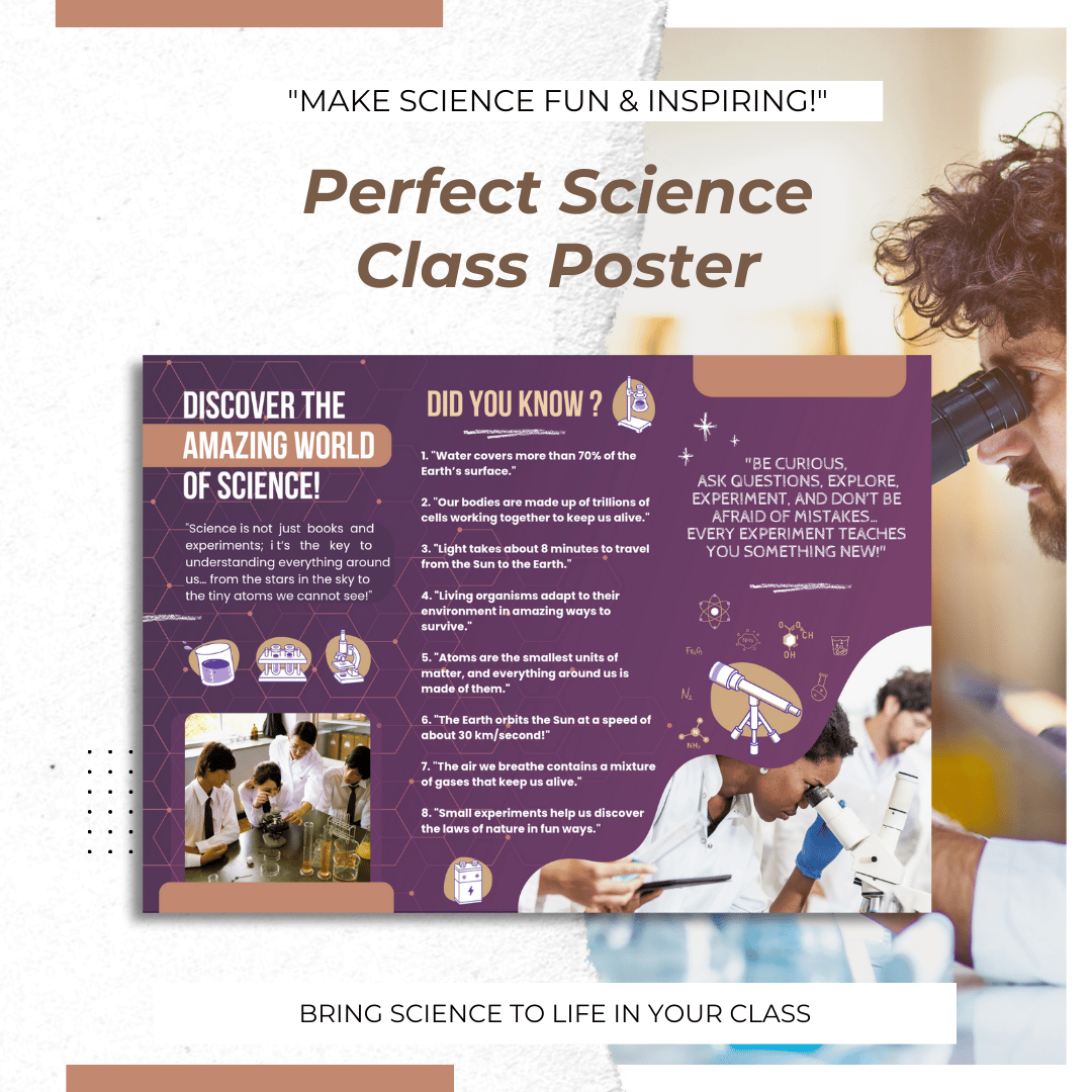 Science Classroom Poster | Inspire Curiosity & Discovery - Payhip