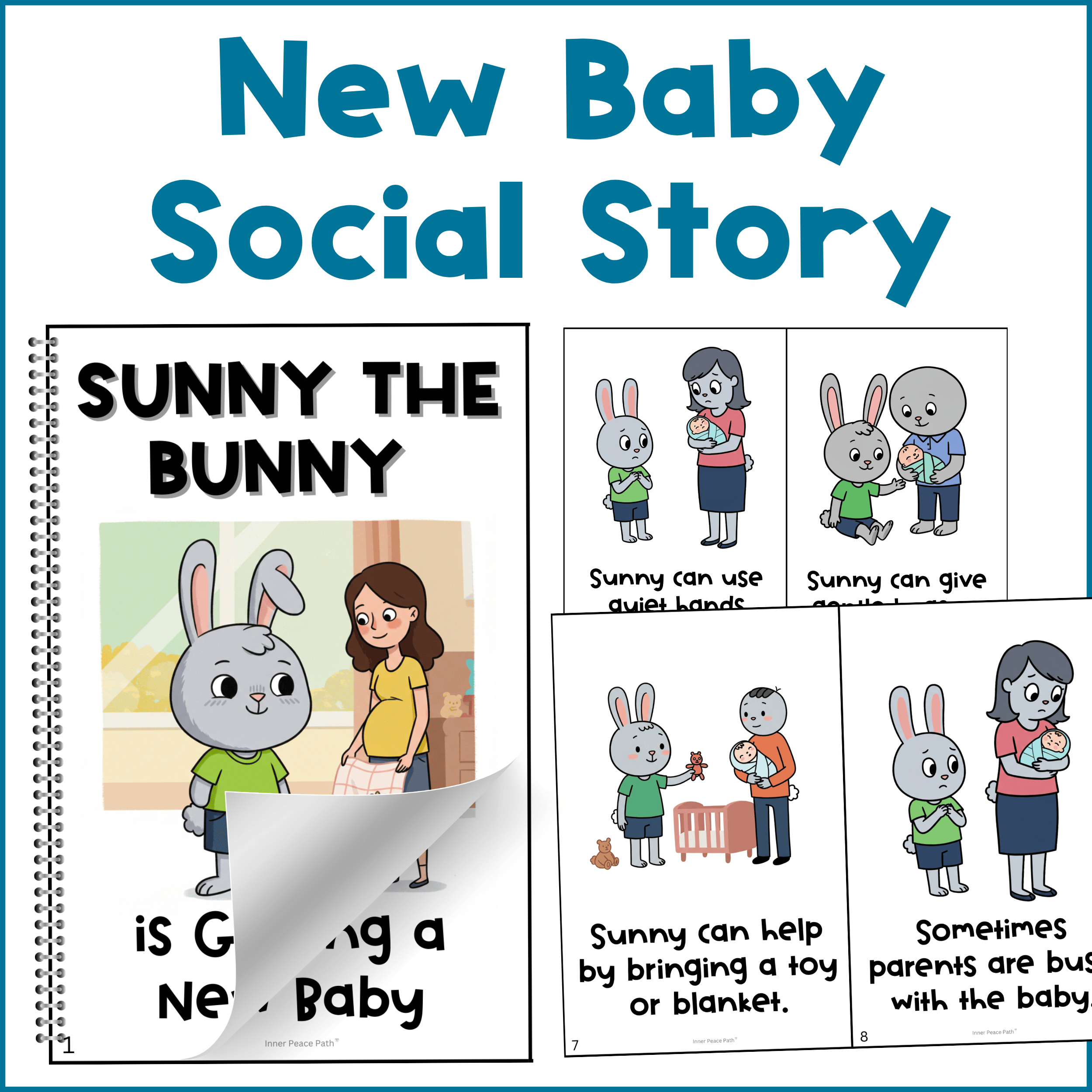 New Baby Social Story | New Sibling | Big Brother Big Sister ...