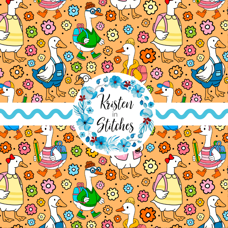 Back to School Silly Goose Seamless Pattern - Payhip