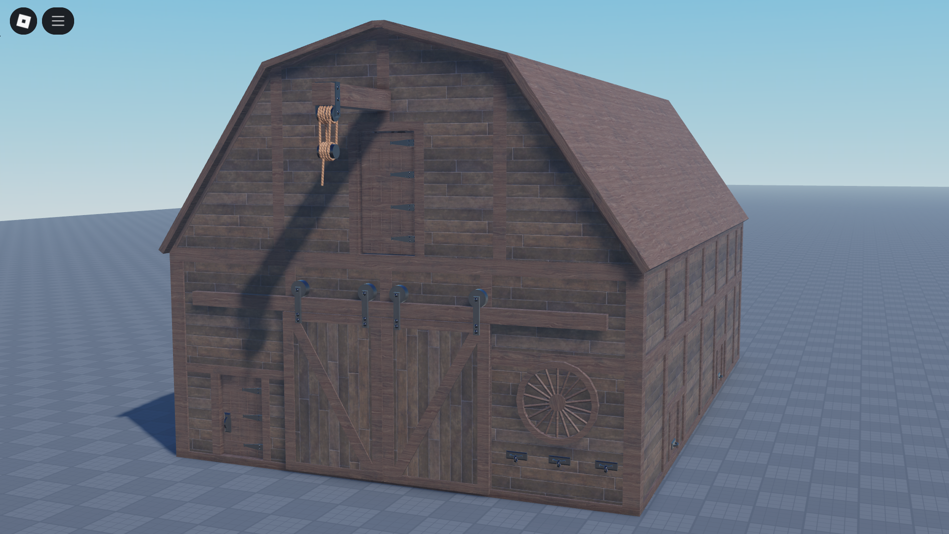 Medieval Barn – Roblox Realistic Enterable Environment