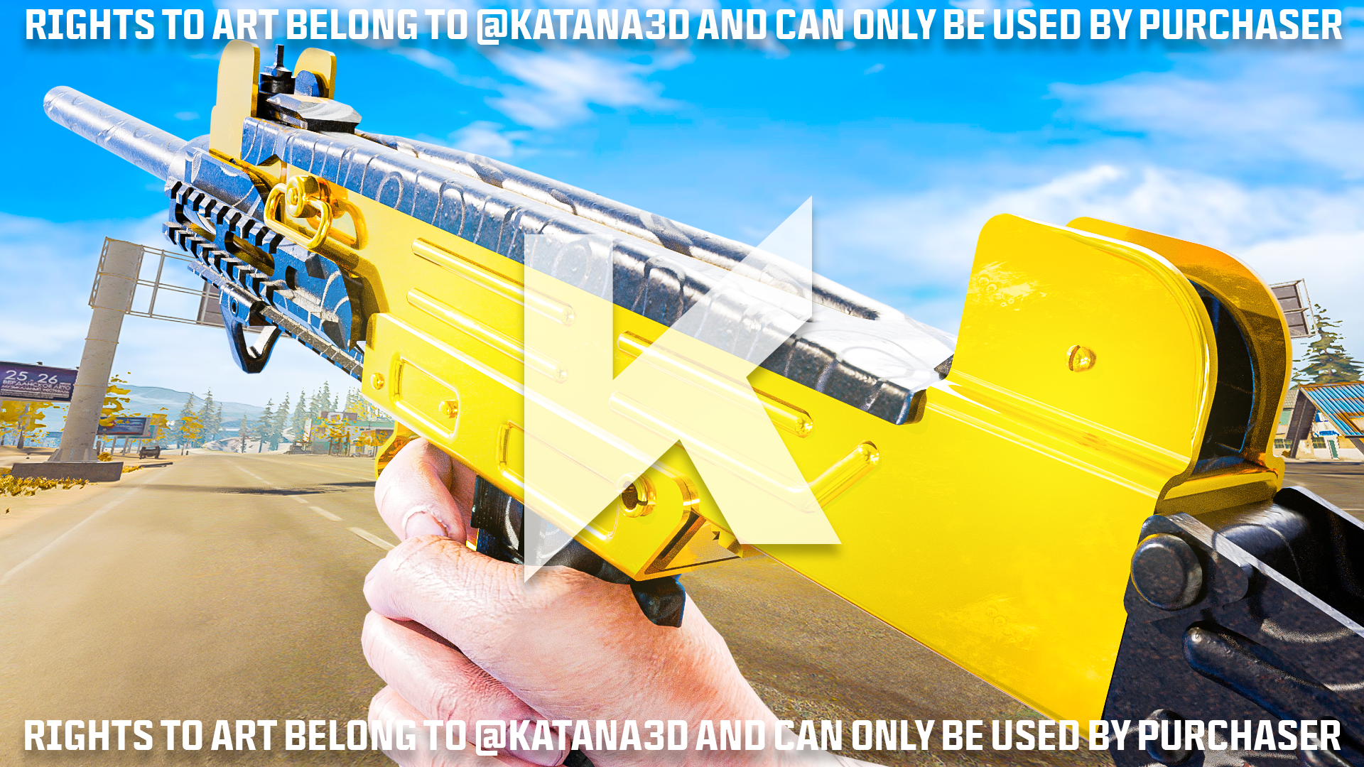 COD/Warzone Thumbnail - WSP 9 Gold (Rebirth Verdansk Versions) - Payhip