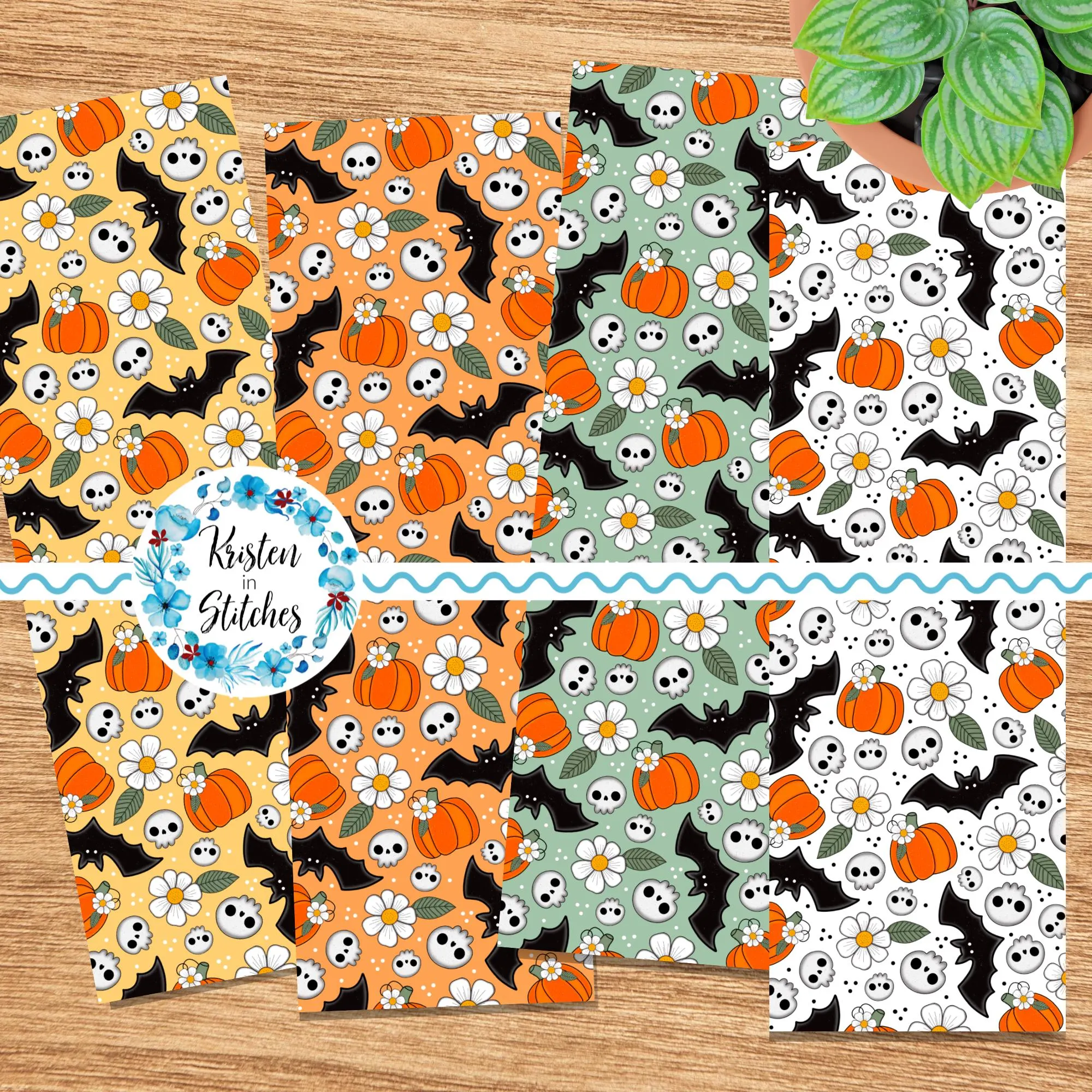 Halloween Spooks Printable Bookmarks Sheet 2x6 Print and Cut PDF PNG ...