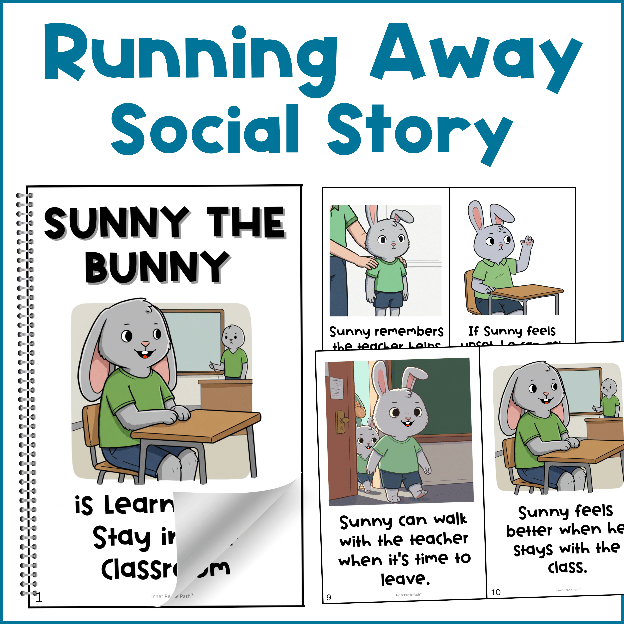 No Running Away Social Story Elopement | Staying in the Classroom | IT ...