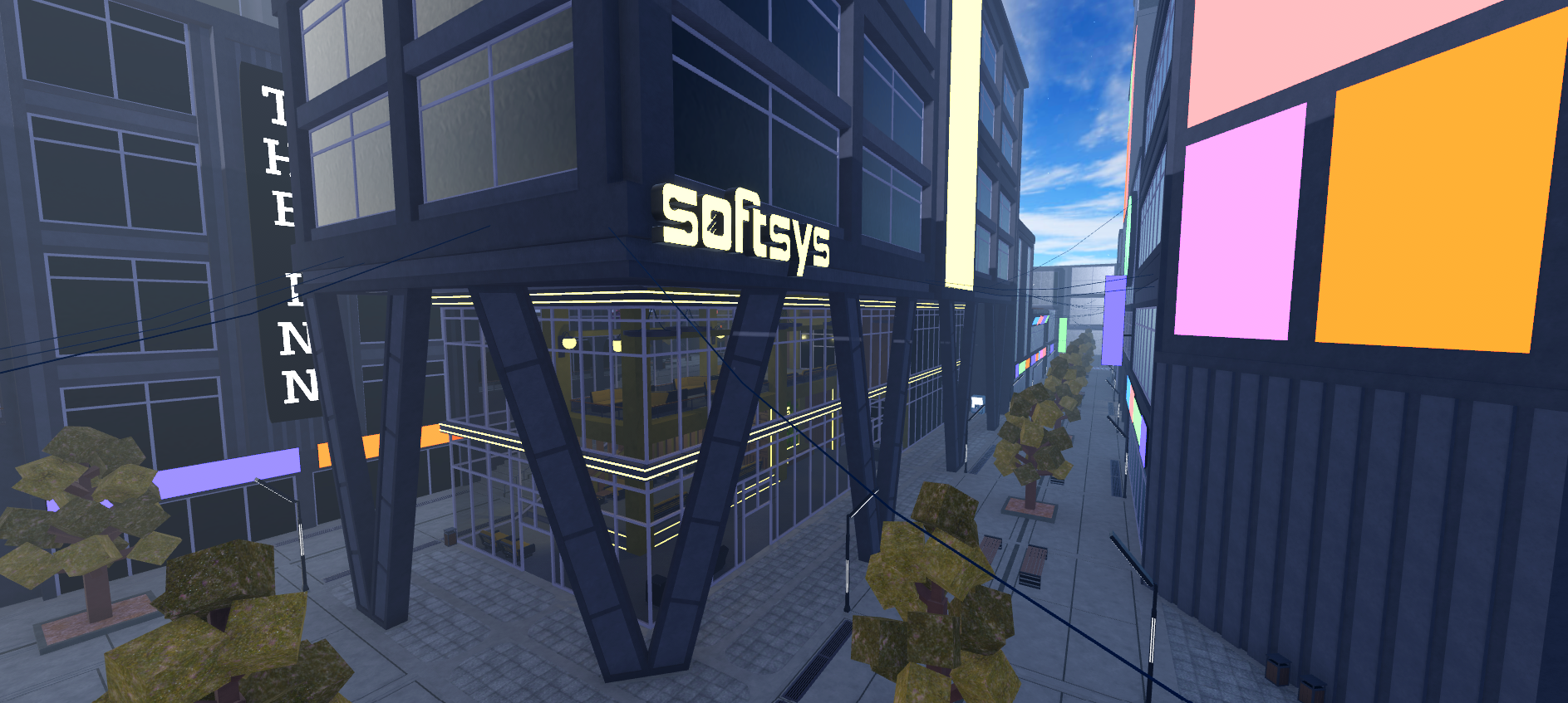 Futuristic Cyberpunk City Roblox Map