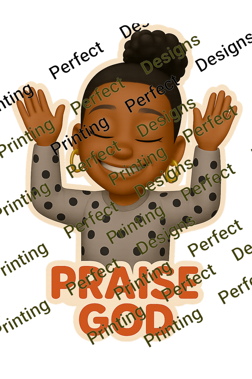Praise God Stickers Girl Hoodie- 3 images - Payhip