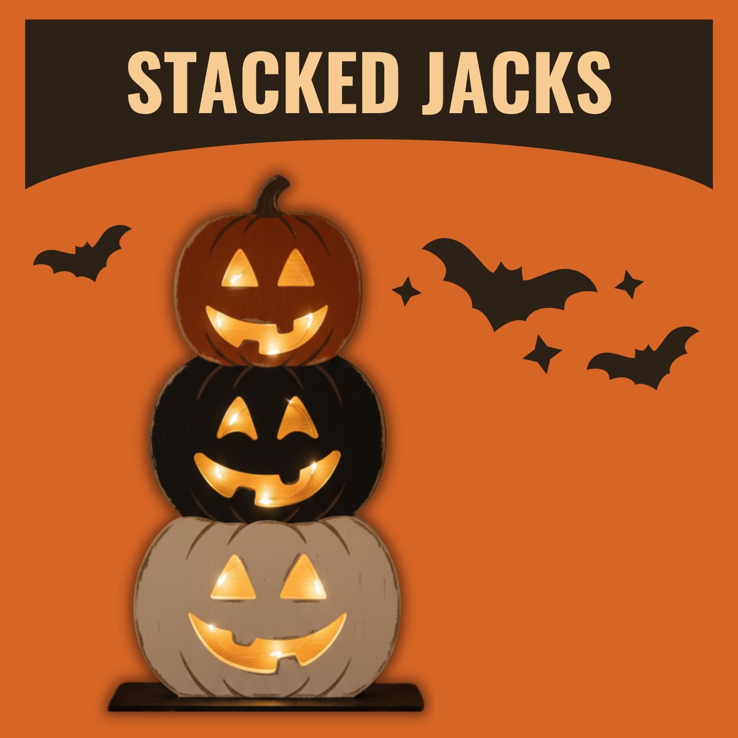 Halloween Stacked Pumpkin Trio PDF