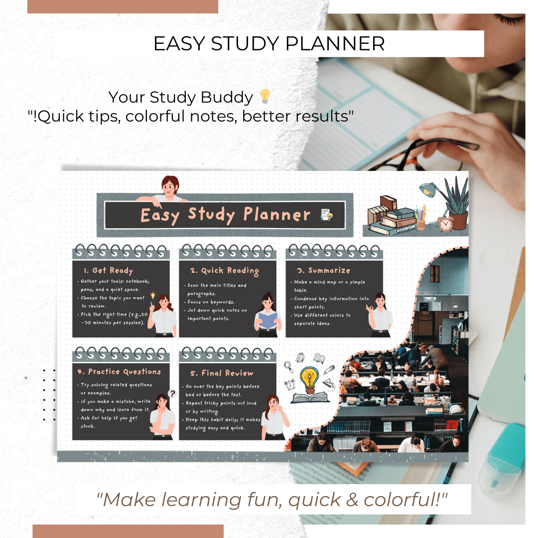Easy Study Planner – 5 Steps to Smart Learning - Payhip