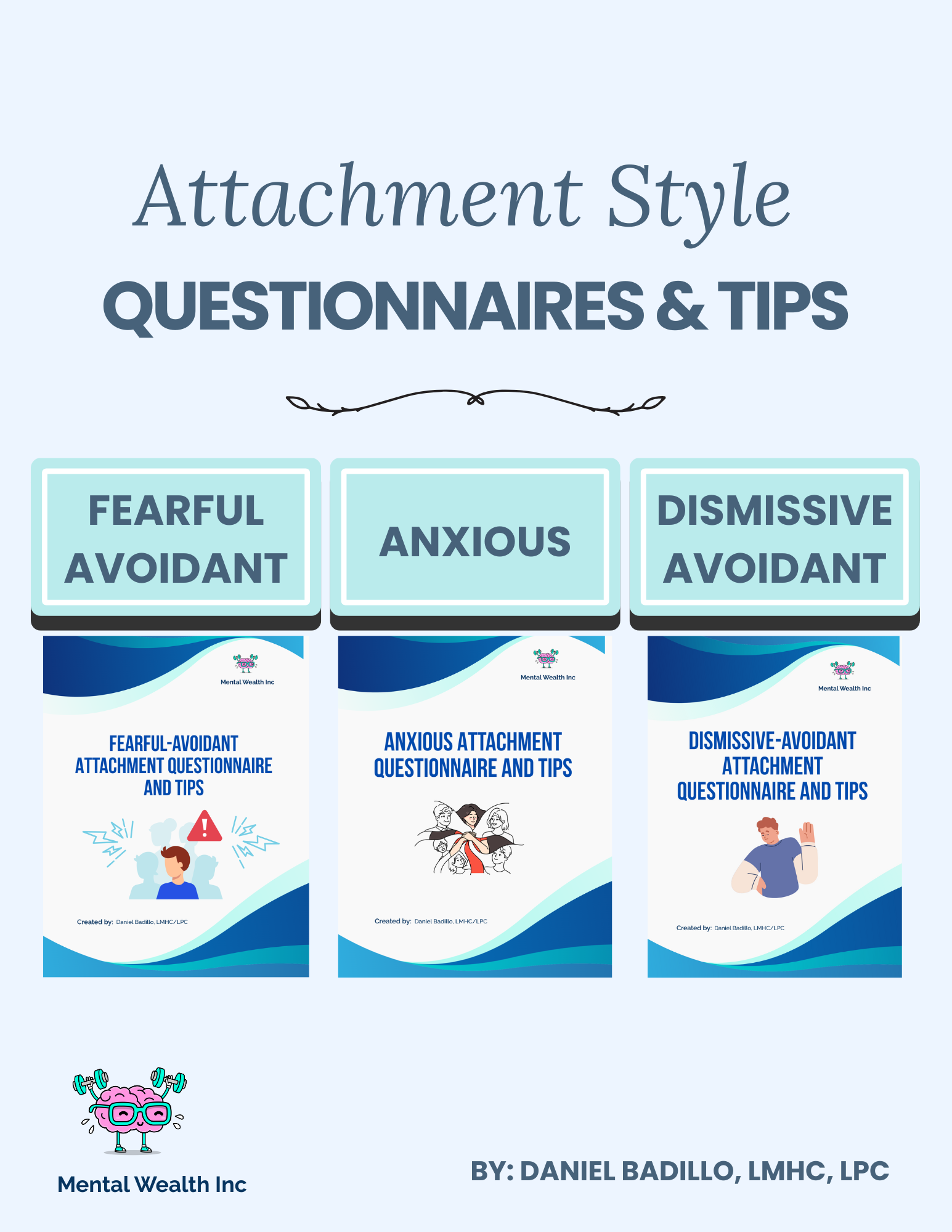 Attachment Style Questionnaires & Tips Collection (Anxious, Fearful ...