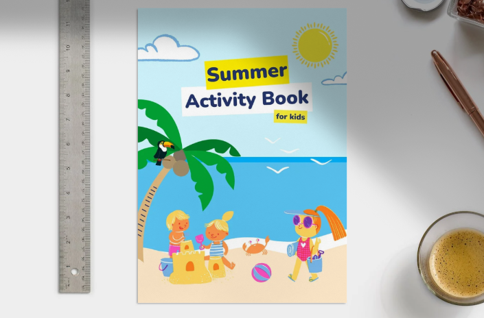 Summer Activity Book for Kids: Fun Puzzles, Coloring, Mazes & Games ...