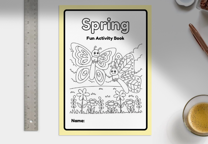 Spring Activity Book for Kids: Fun Puzzles, Coloring, Mazes & Holiday ...