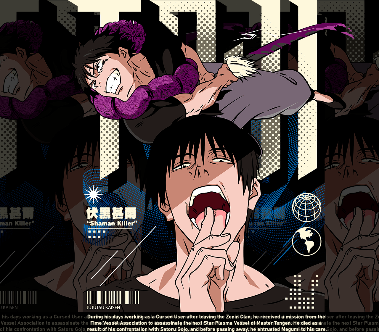 DESIGN ANIME Jujutsu Kaisen Toji Fushiguro - Payhip