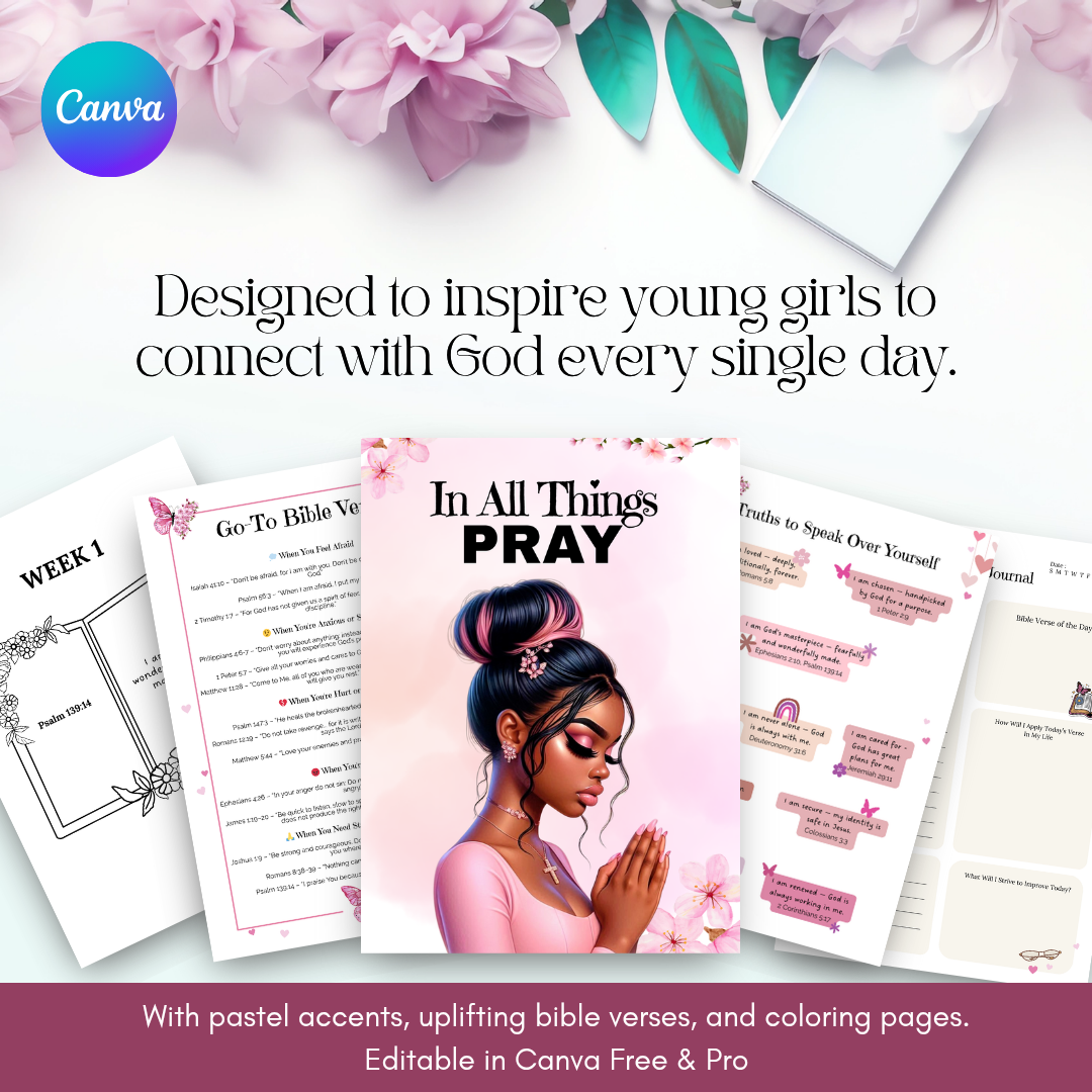 Prayer Journal Canva Template - Payhip